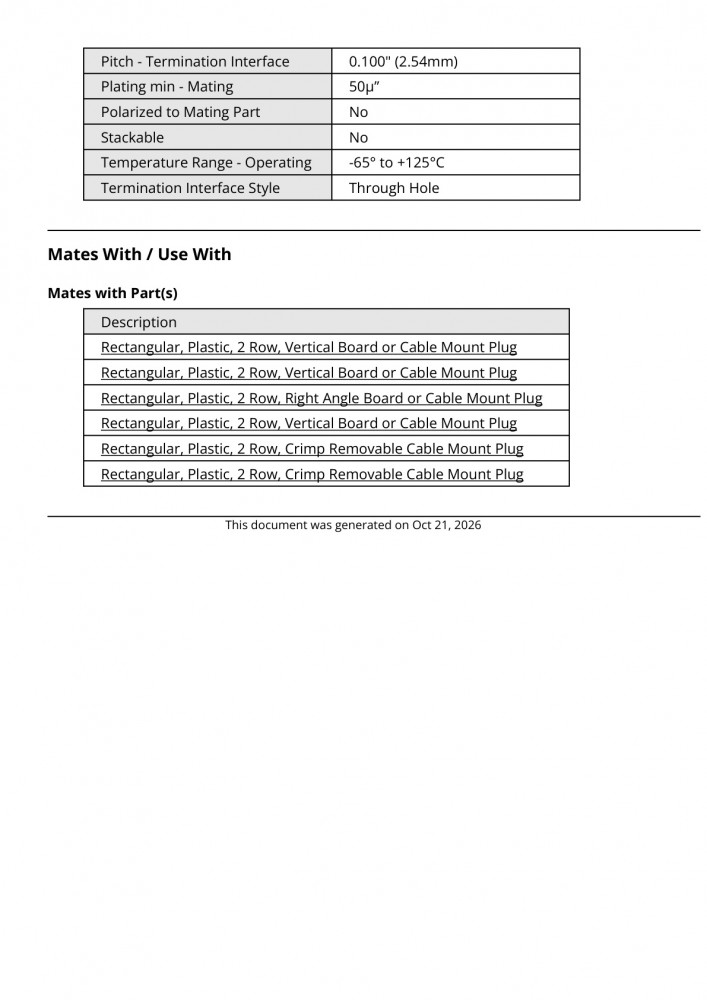 WTB60SAD11SY-D01 technical document preview, page 3