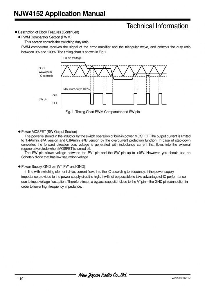 NJW4152 datasheet page 10
