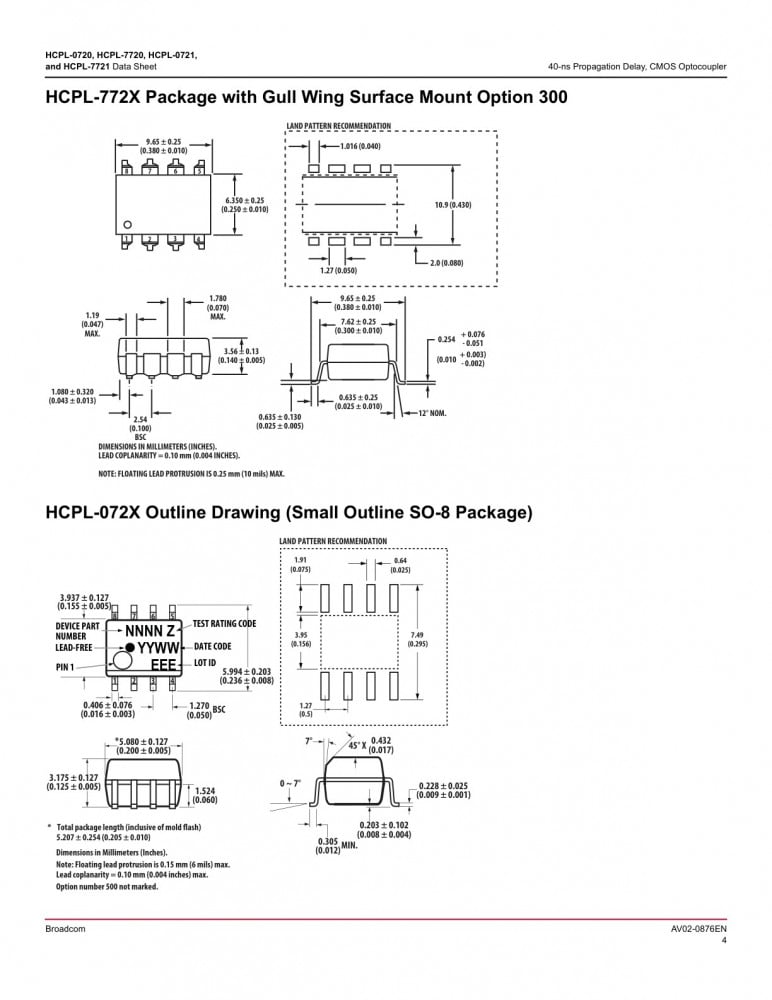 HCPL-0721 datasheet page 4