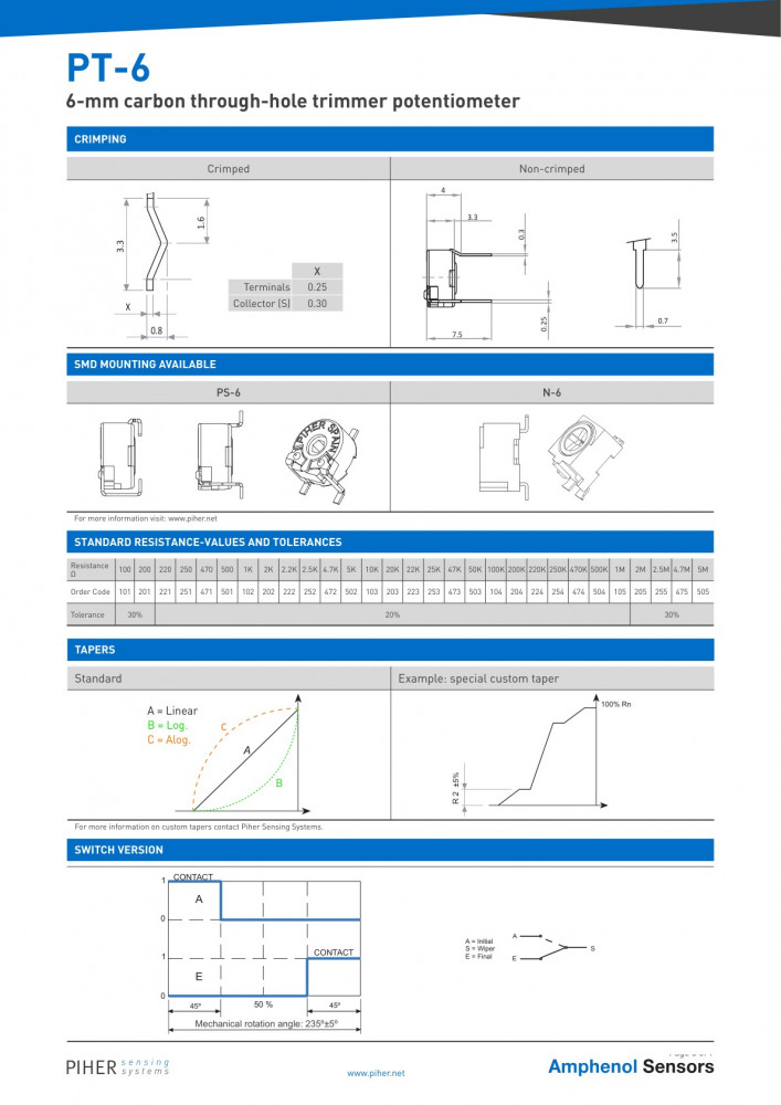 PT-6 datasheet page 5