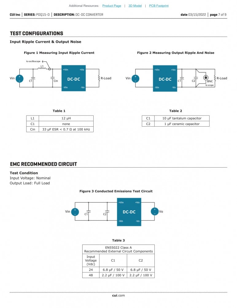 CUI PDQ15-D datasheet page 7