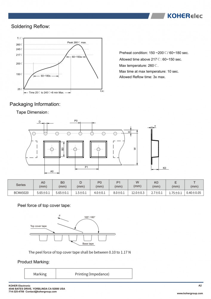 BCMA5020 datasheet page 3
