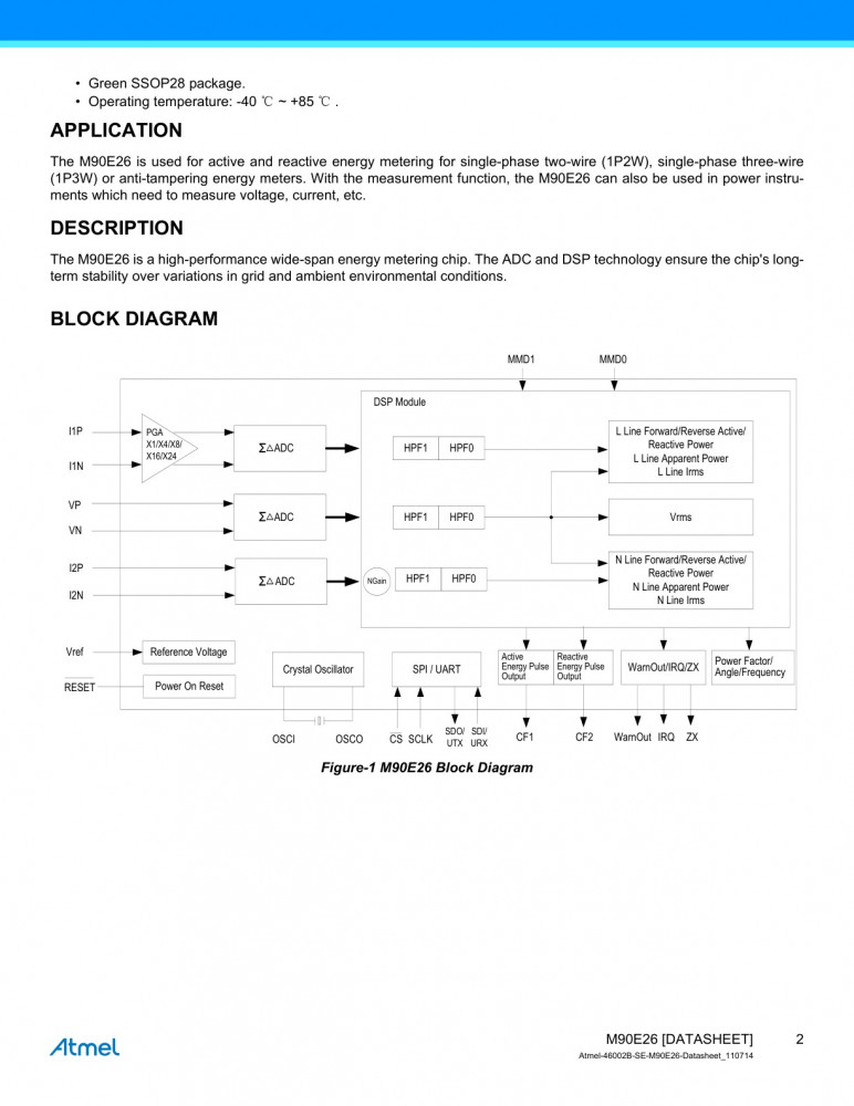 ATM90E26-YU-R datasheet page 2