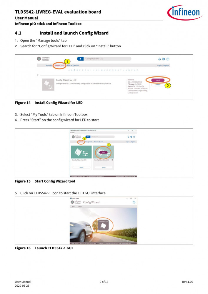 TLD5542-1IVREG-EVAL manual page 9