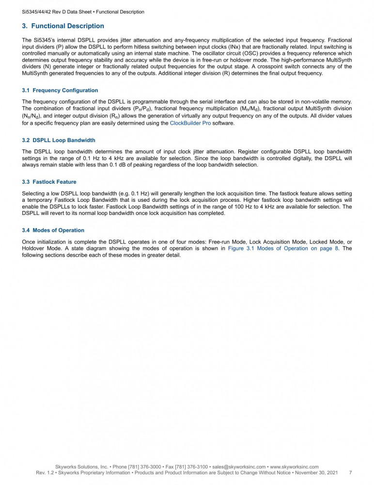 Si5345 Rev D datasheet page 7