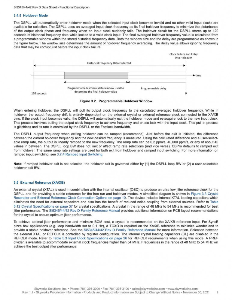Si5345 Rev D datasheet page 9