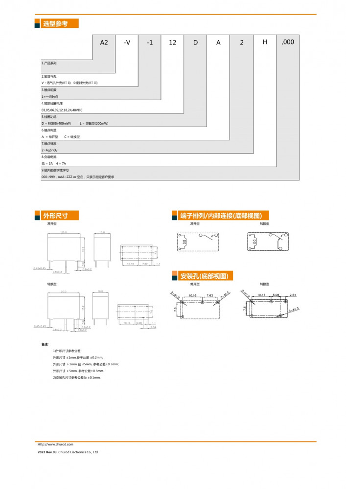 A2-S-112DC2 technical document page 2