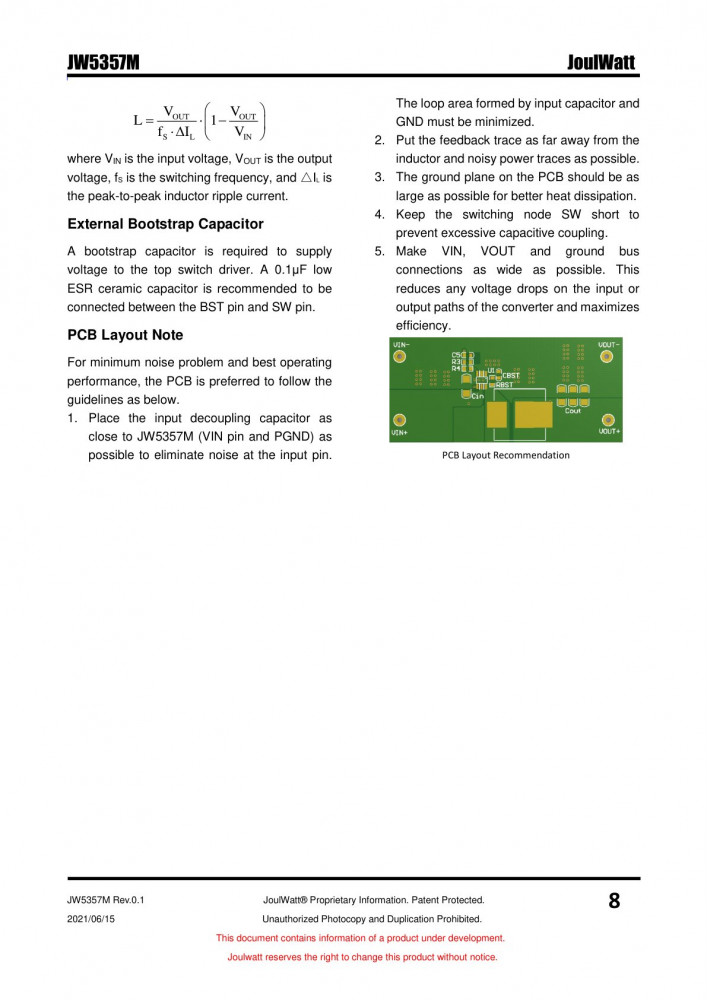 JW5357M datasheet page 8