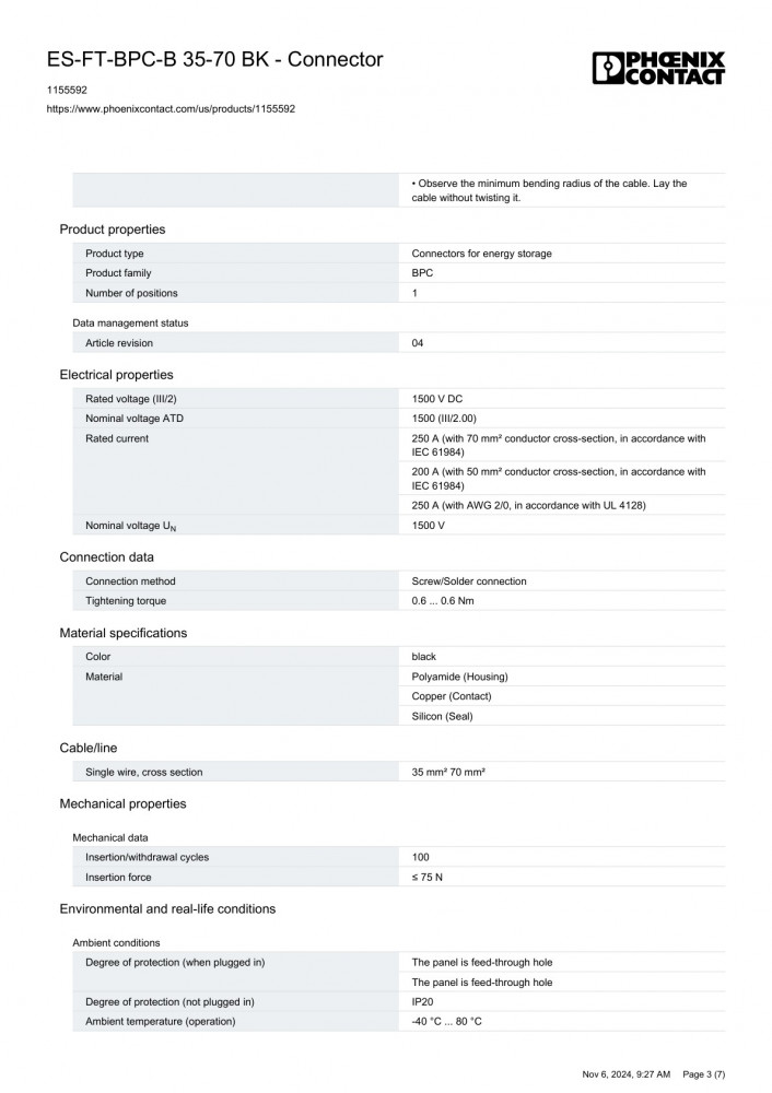 Phoenix Contact 1155592 technical document page 3