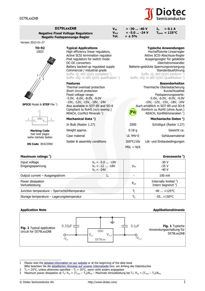 DI79L08ZAB datasheet page 1
