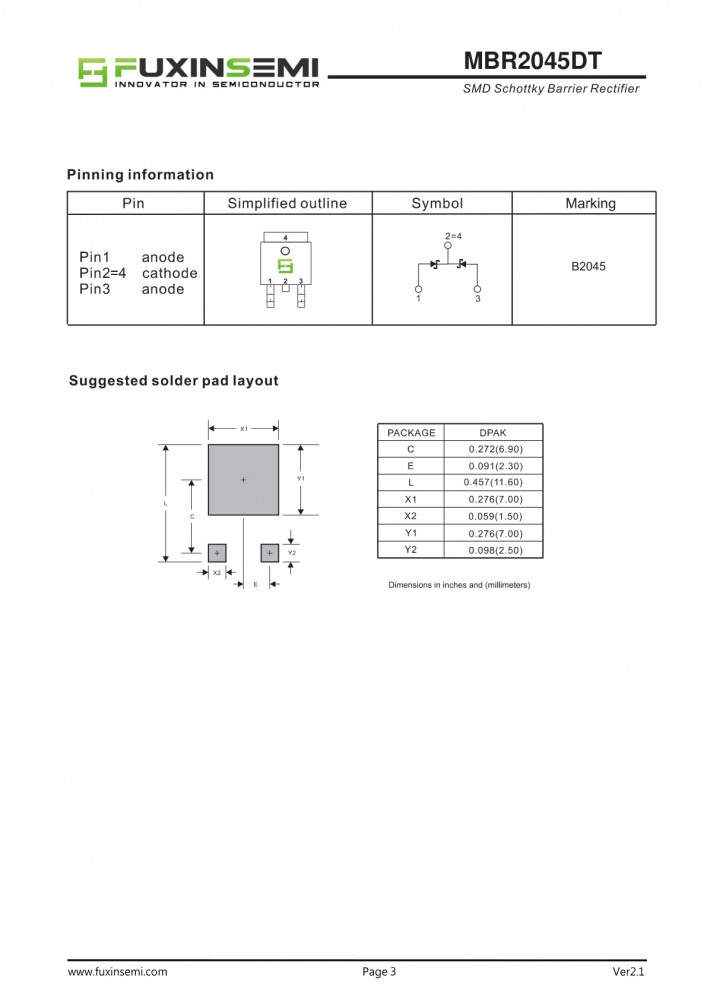 MBR2045DT datasheet page 3