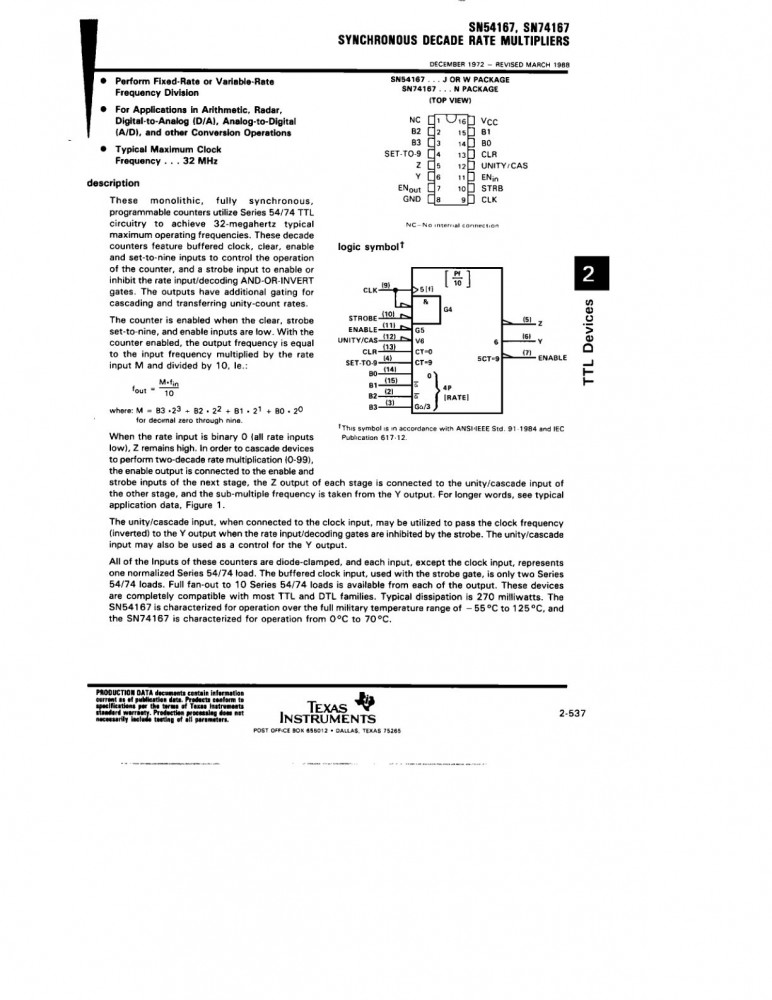 74167N datasheet page 3