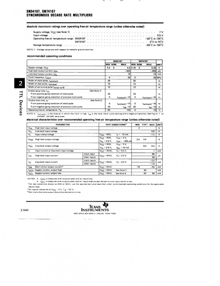 74167N datasheet page 6
