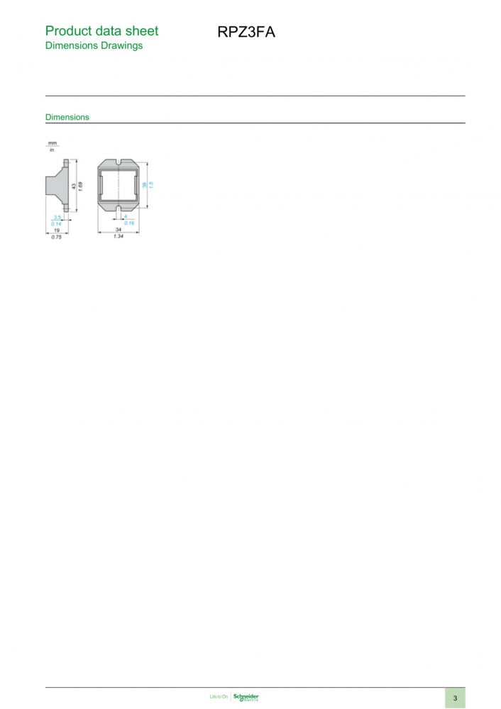RPZ3FA technical document page 3