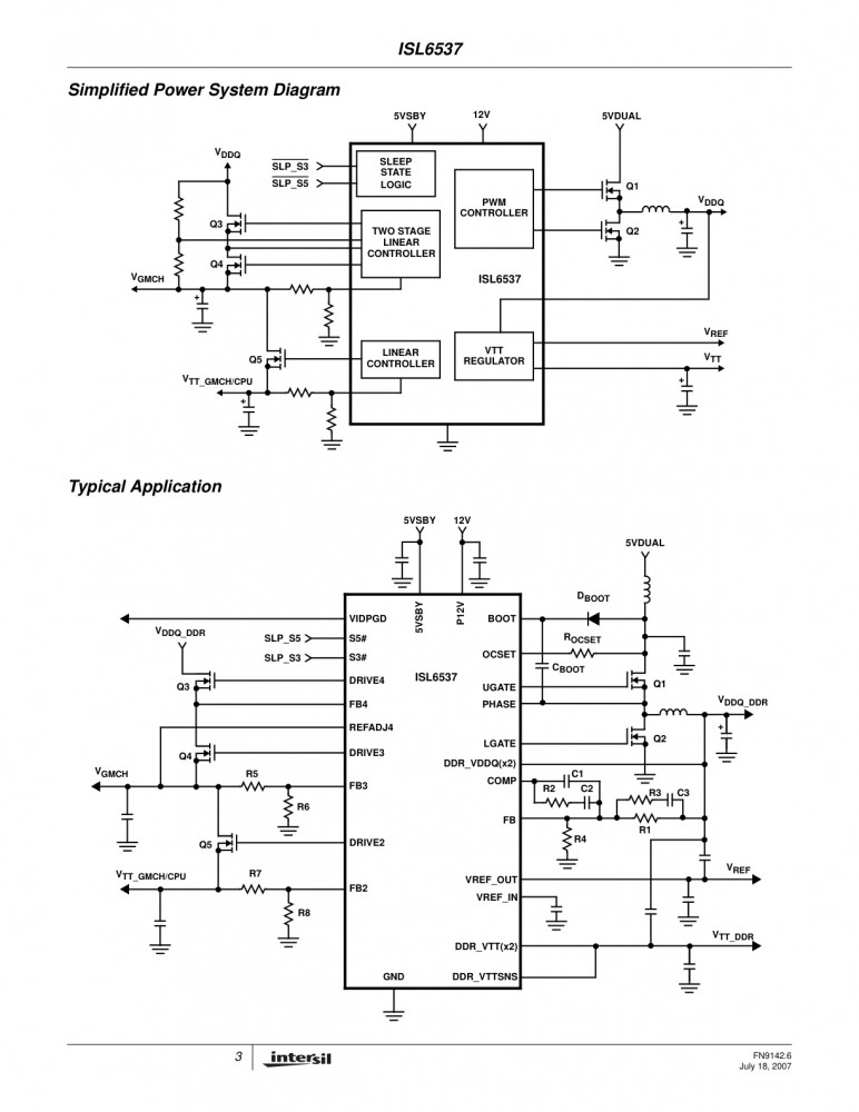 ISL6537CR-T datasheet page 3