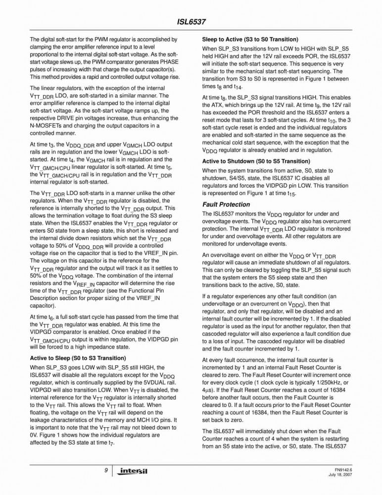 ISL6537CR-T datasheet page 9