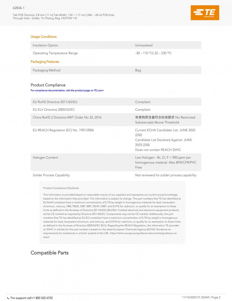 62836-1 technical document page 2