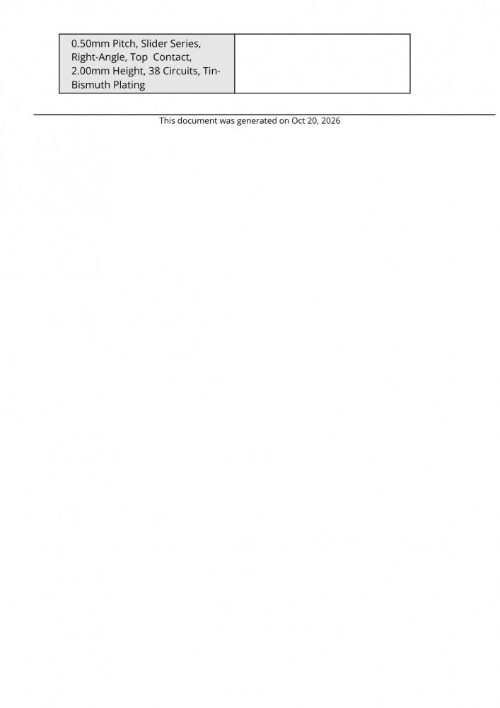 MOLEX 0.50 mm pitch FFC family specification, page 3