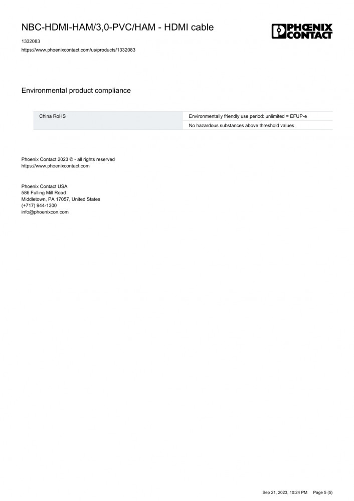 Phoenix Contact 1332083 technical document page 5
