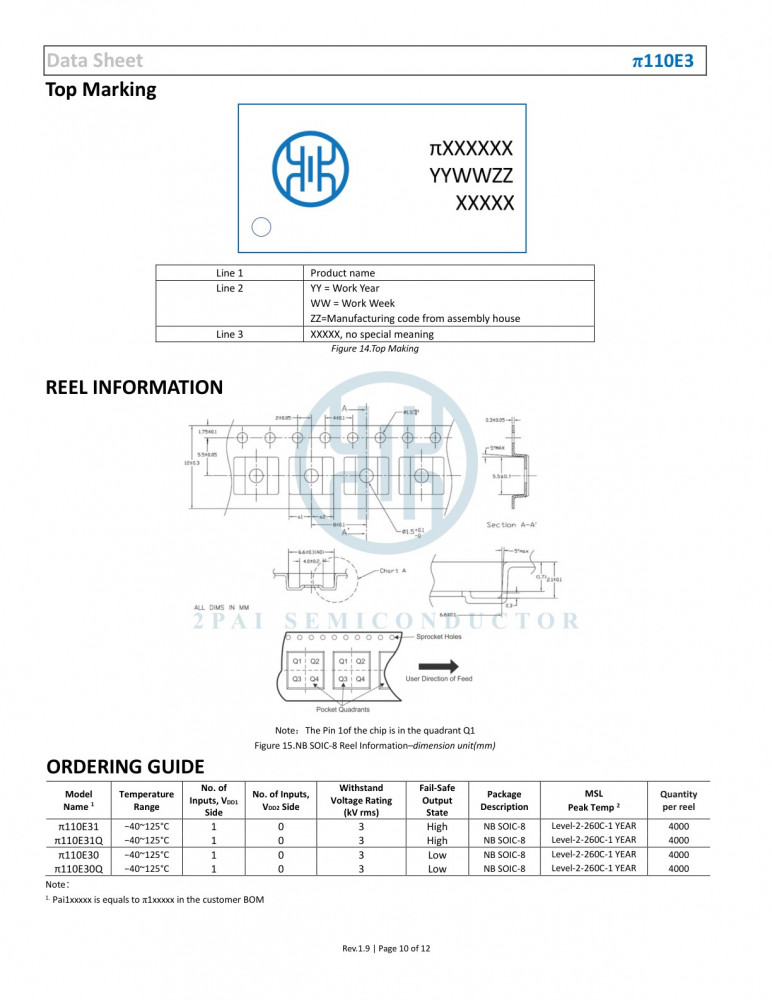 π110E31 datasheet page 10