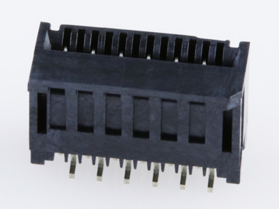Easy-On FFC/FPC Connector, 0.50mm Pitch, Surface Mount, Vertical, Non-ZIF, Standard Footprint, Tin Bismuth Plating, Short Terminal Type, Black, 18 Circuits