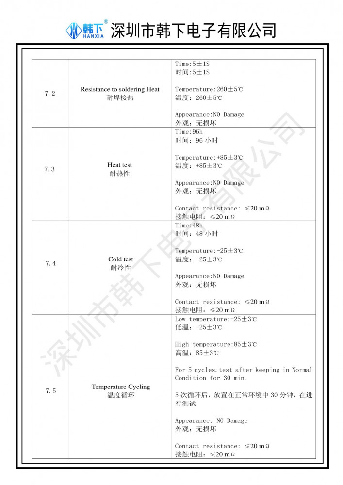 HX 1.25-4Y specification page 5