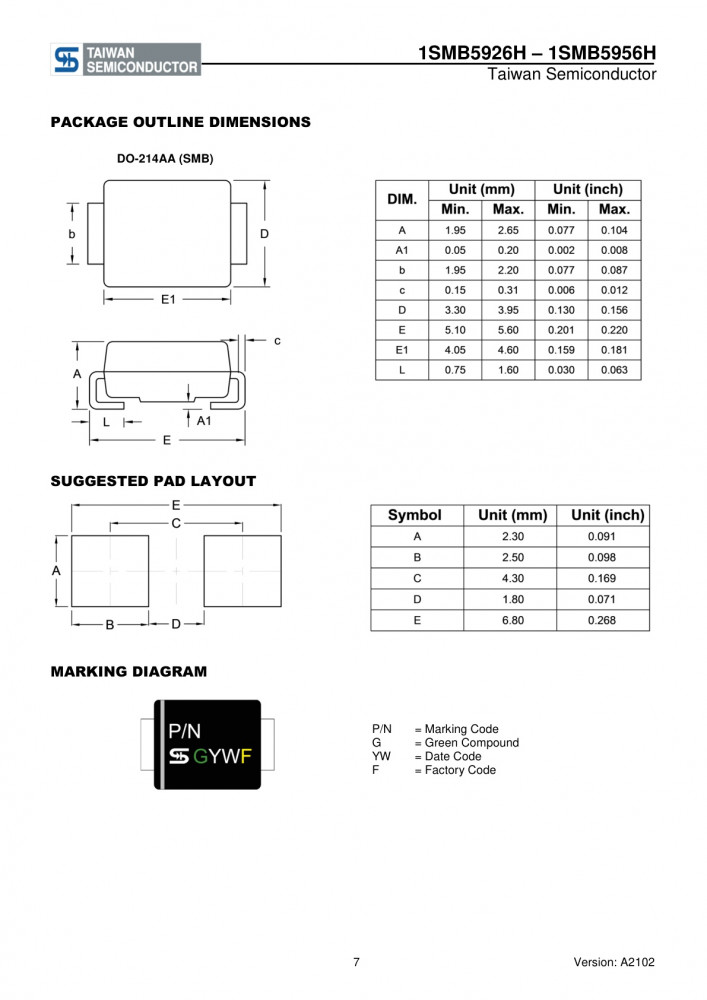 1SMB5940H technical document page 7