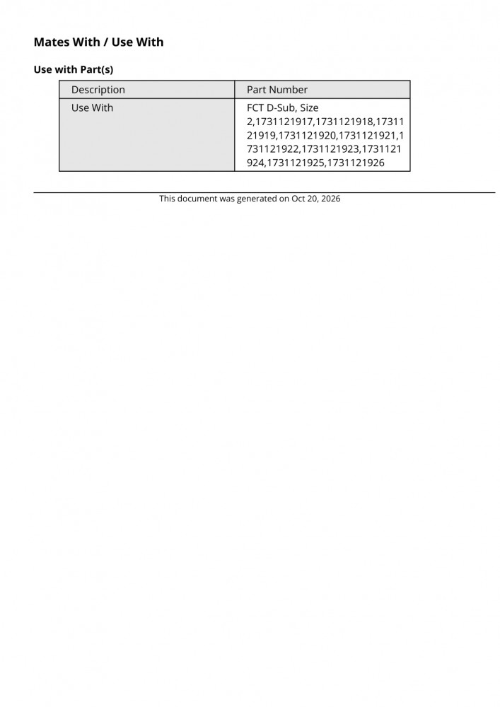 MOLEX 1731110952 product drawing preview, page 3