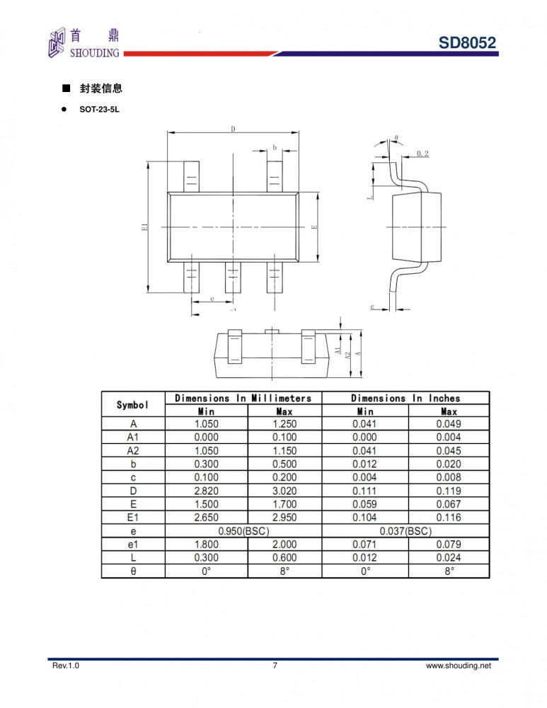 SD8052 datasheet page 7