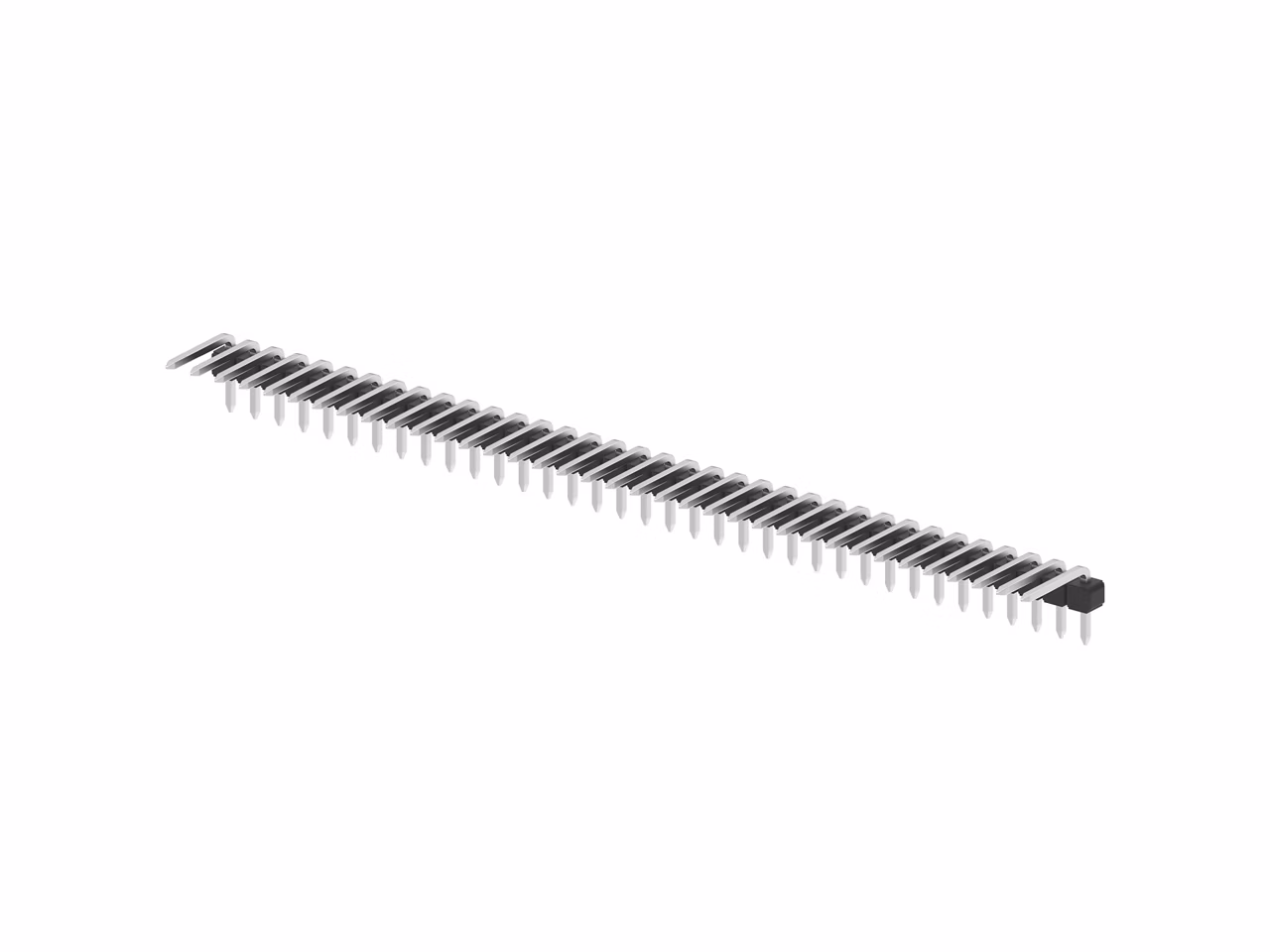 KK 254 Breakaway Header, Right-Angle, 4 Circuits, 0.38µm Gold (Au) Plating, Mating Pin Length 9.17mm, Bag