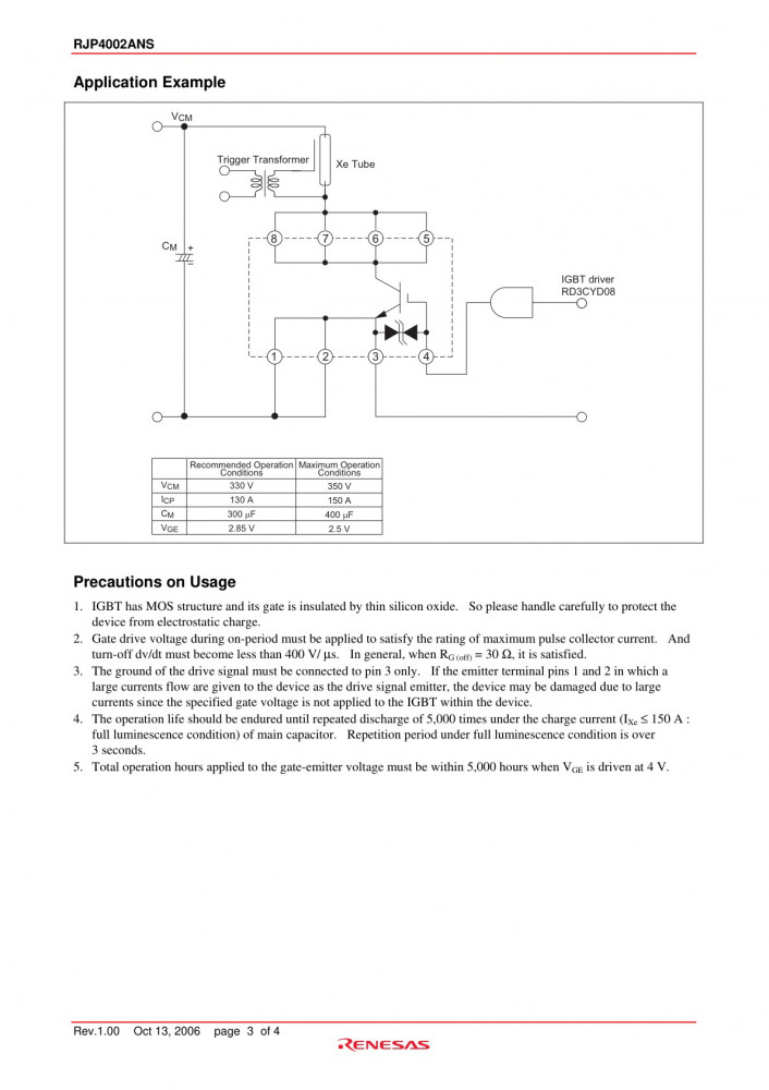 RJP4002ANS-00#Q1 datasheet page 3