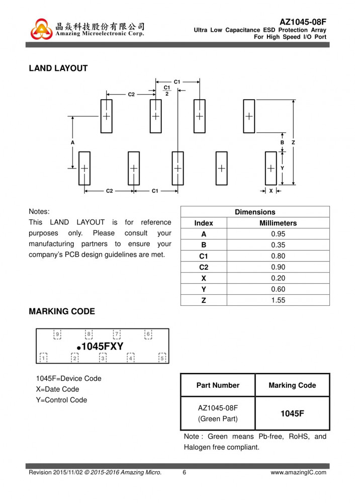 AZ1045-08F datasheet page 6