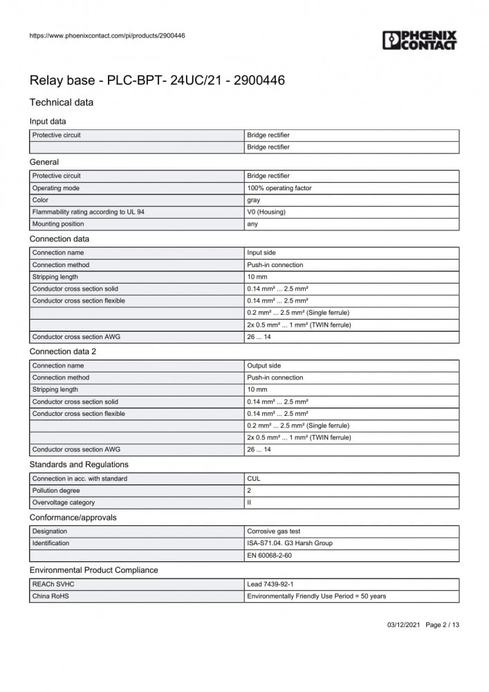 Phoenix Contact 2900446 document page 2
