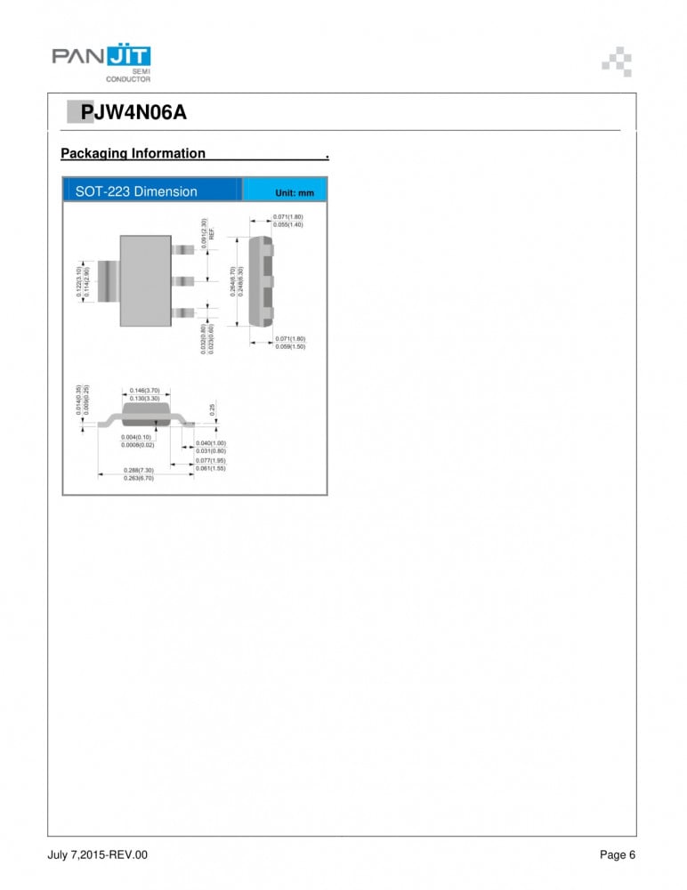 PJW4N06A datasheet page 6