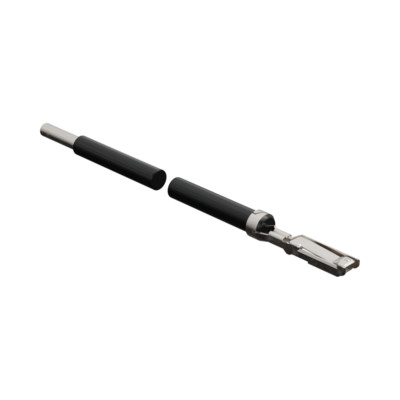 Pre-Crimped Lead Mizu-P25 Female-to-Pigtail, Tin (Sn) Plating, 300.00mm Length, 20 AWG, Black for sale