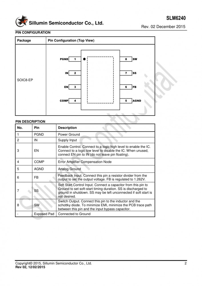 SLM6240AB-13GTR datasheet page 2