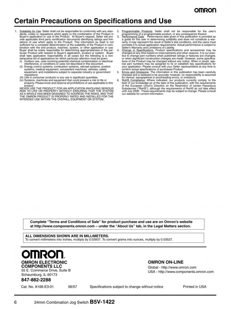 B5V-1422-D01-L0 technical document page 6