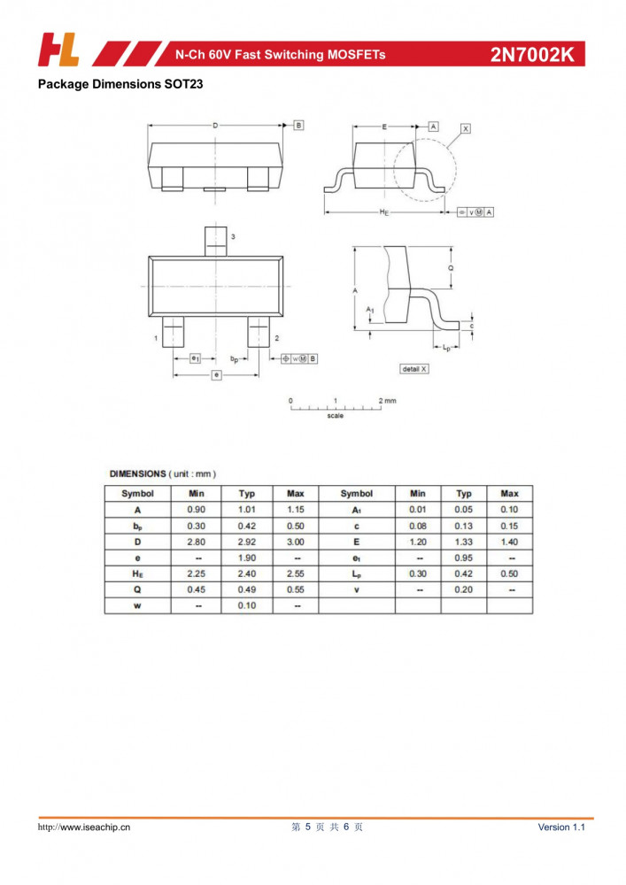 2N7002K datasheet page 5