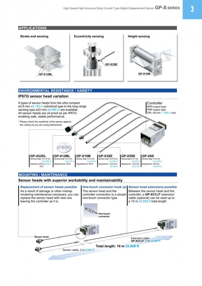 GP-X Series document page 3