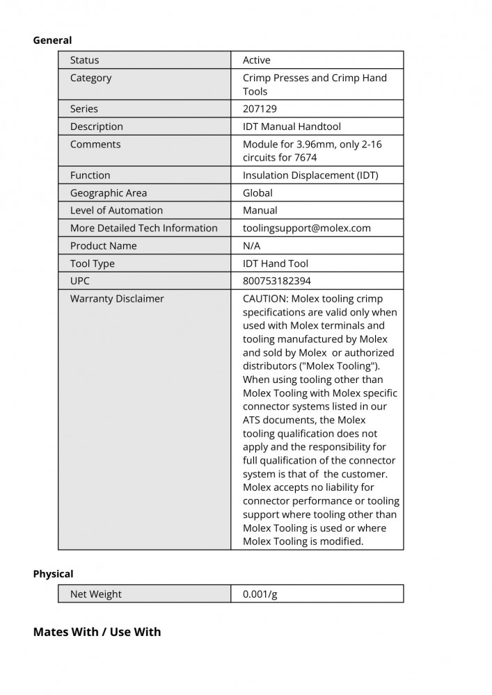 Technical document page 2 preview