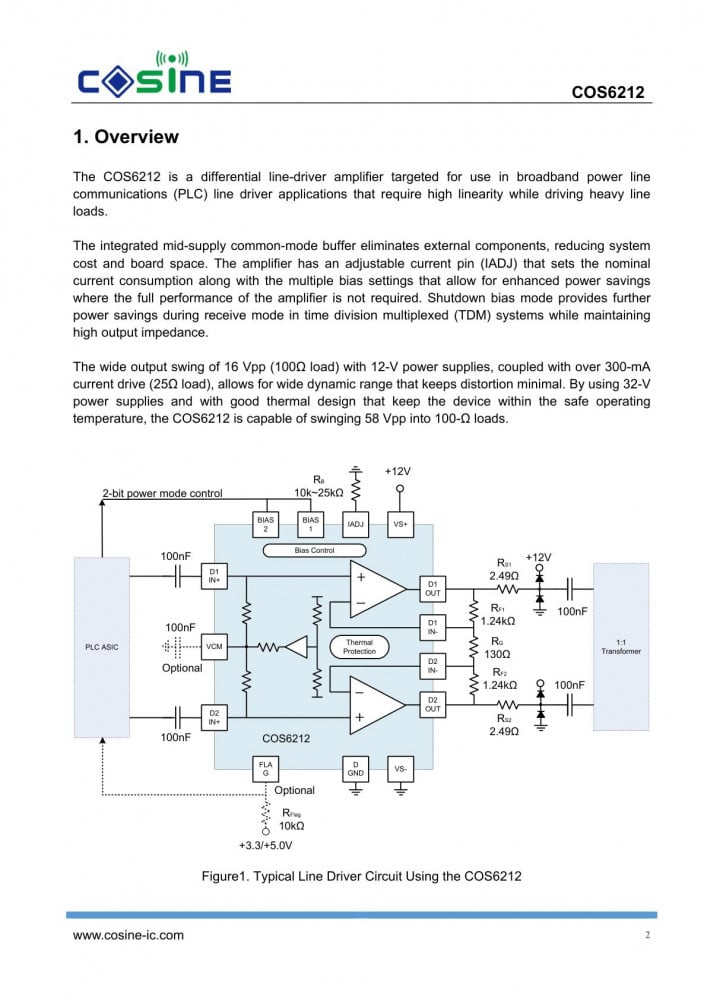 COS6212 datasheet page 2