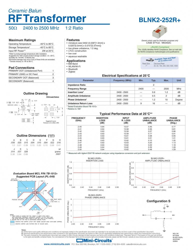 BLNK2-252R+ technical document preview