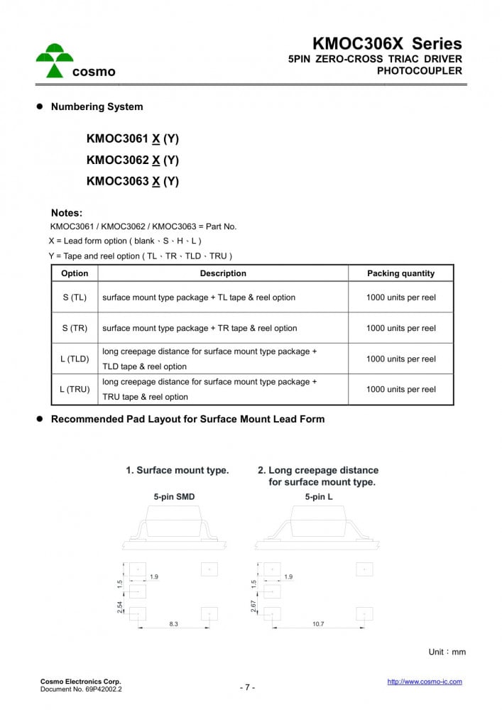 KMOC3063 datasheet page 7