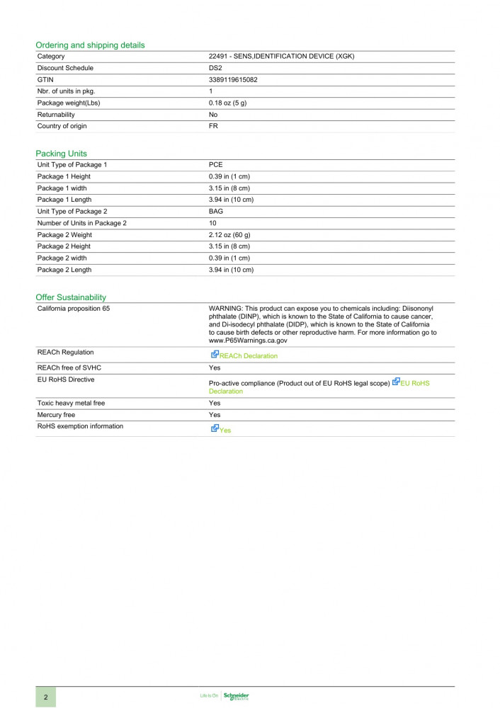 XGHB520246 technical document page 2