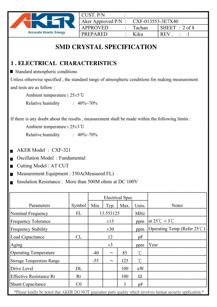 AKER CXF-013553-3E7X40 approval sheet page 3