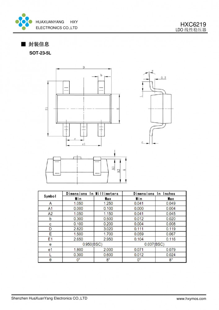 HXC6219B182MR technical document page 4