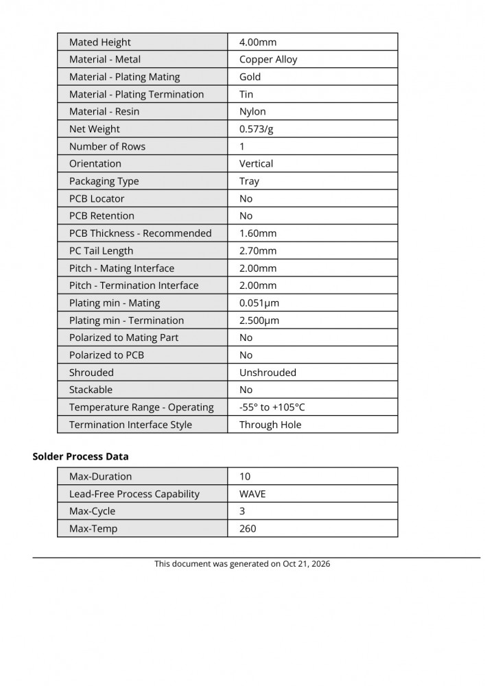 MOLEX 877520521 technical document image 3