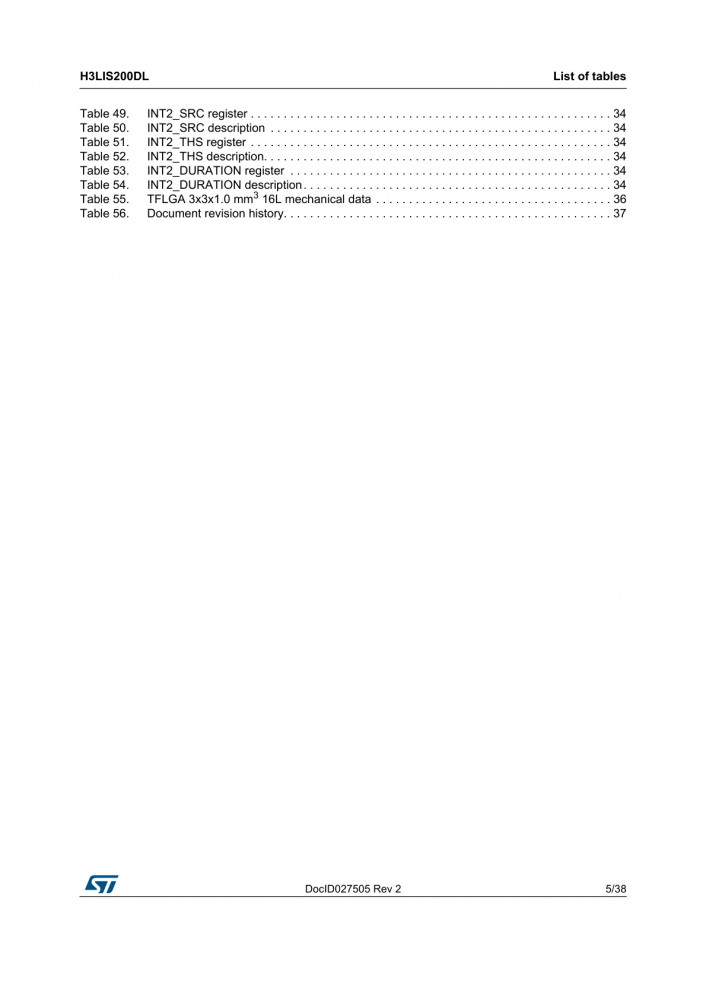 H3LIS200DL document page 5