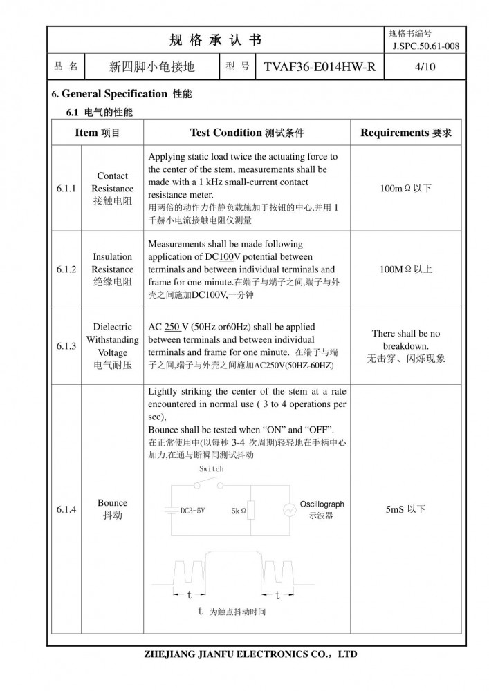 TVAF36-E014HW-R specification page 5