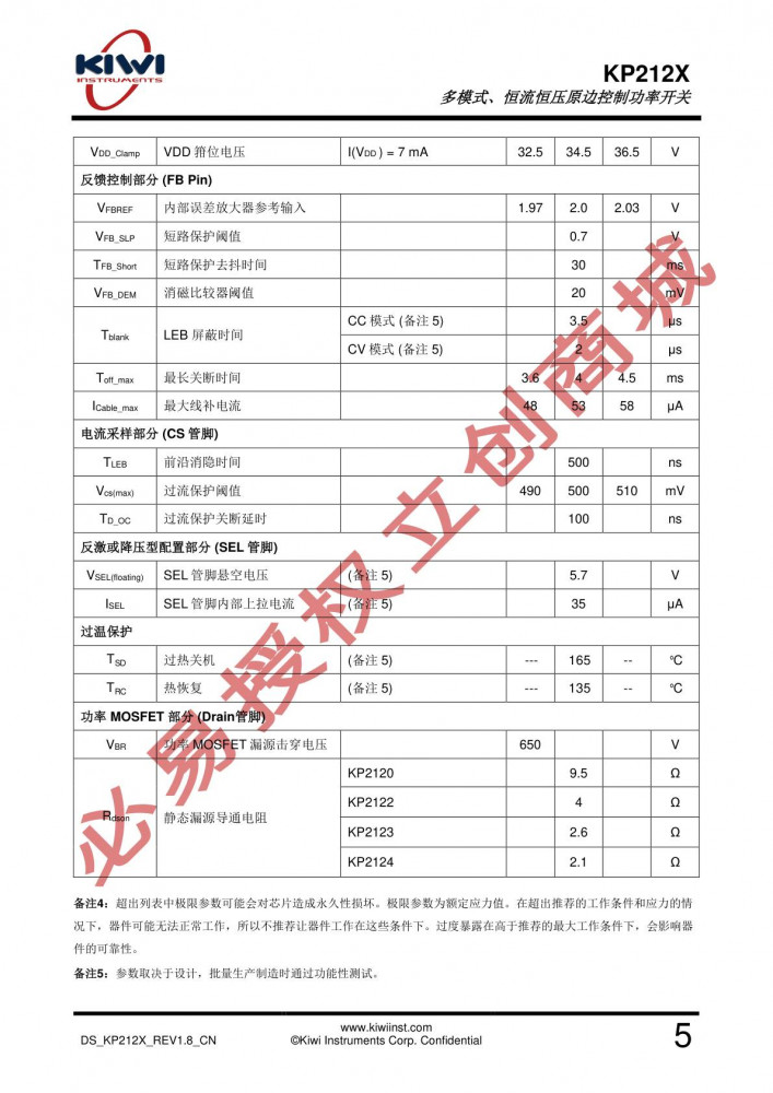 KP2123SGA datasheet page 5
